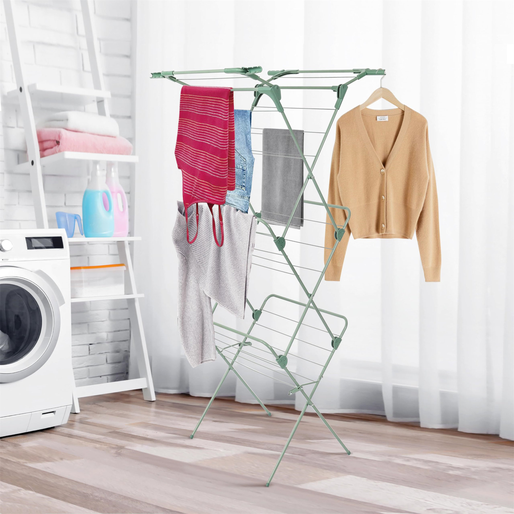 Rebrilliant Metal Accordion Drying Rack | Wayfair.co.uk