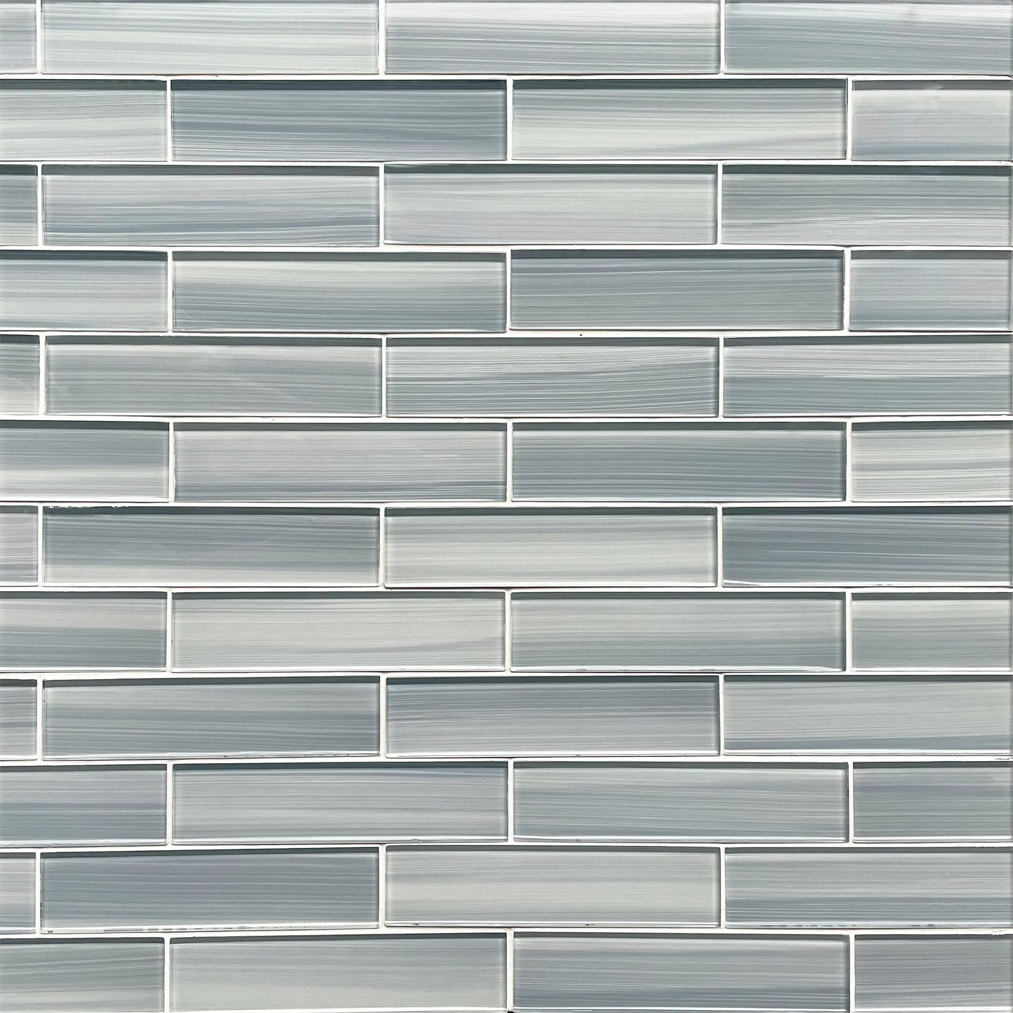 Tile & Top Carrelage mural en verre 3 po x 12 po Space Linen (0,25 pi2 ...