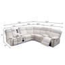 Orren Ellis Aundre Power Reclining Sectional With Speaker | Wayfair