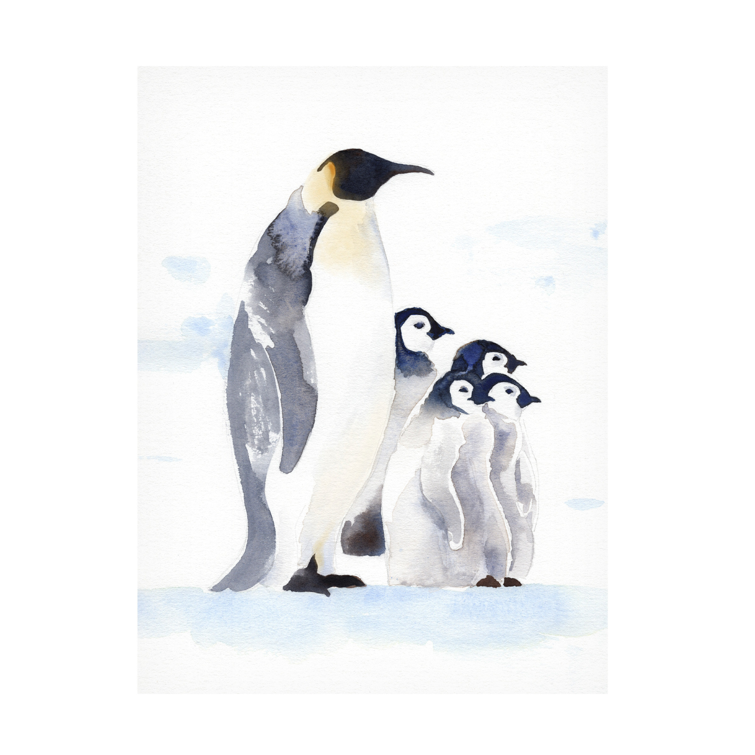 August Grove® Emperor Penguins I On Canvas by Jacob Green Print | Wayfair