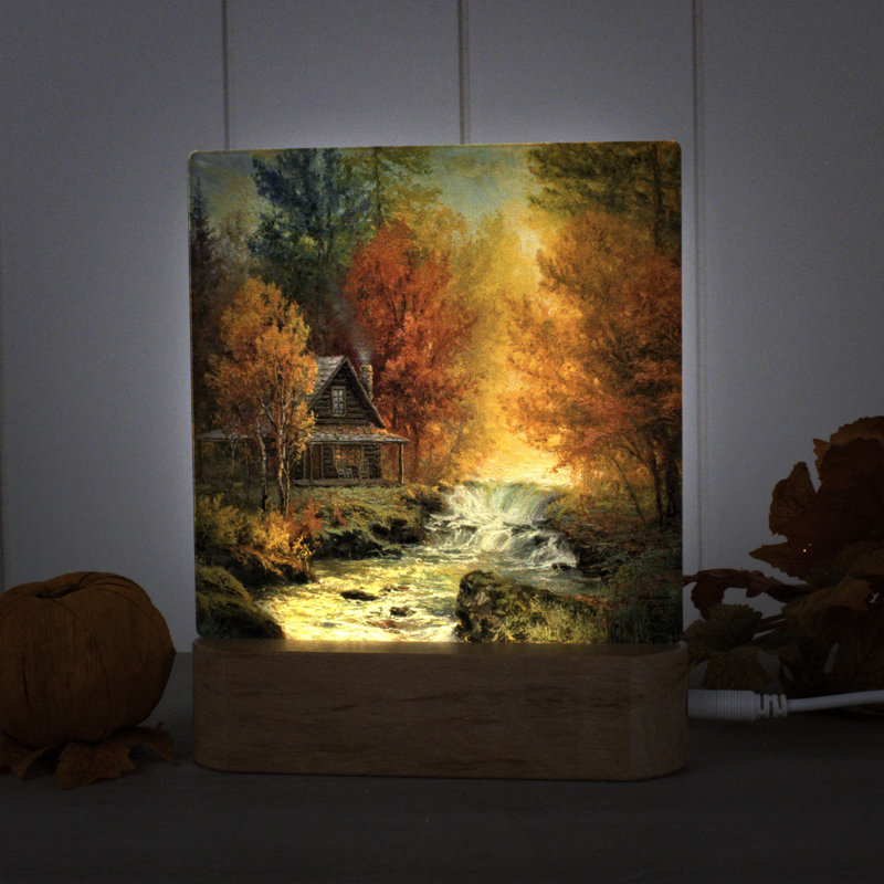 Glow Decor Creekside Cabin Night Light | Wayfair