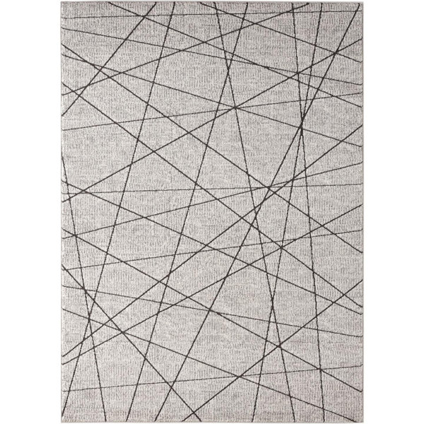 Wrought Studio Abstract Lines Area Rug | Wayfair