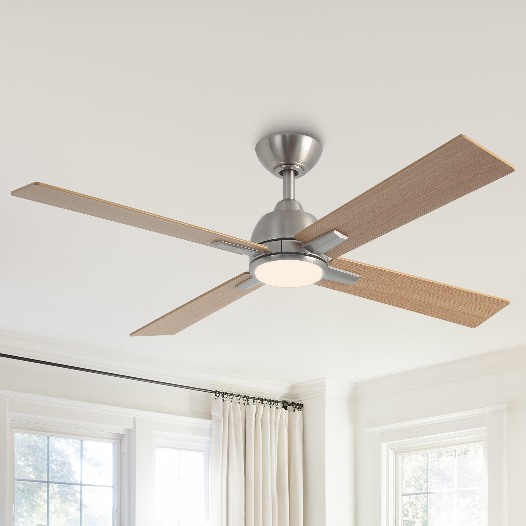 Willa Arlo™ Interiors Krebs 48'' 6-Speed Reversible Ceiling Fan with ...