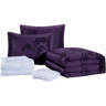 Chezmoi Collection Valor 7-Piece Bed in a Bag Jacquard Floral Comforter ...