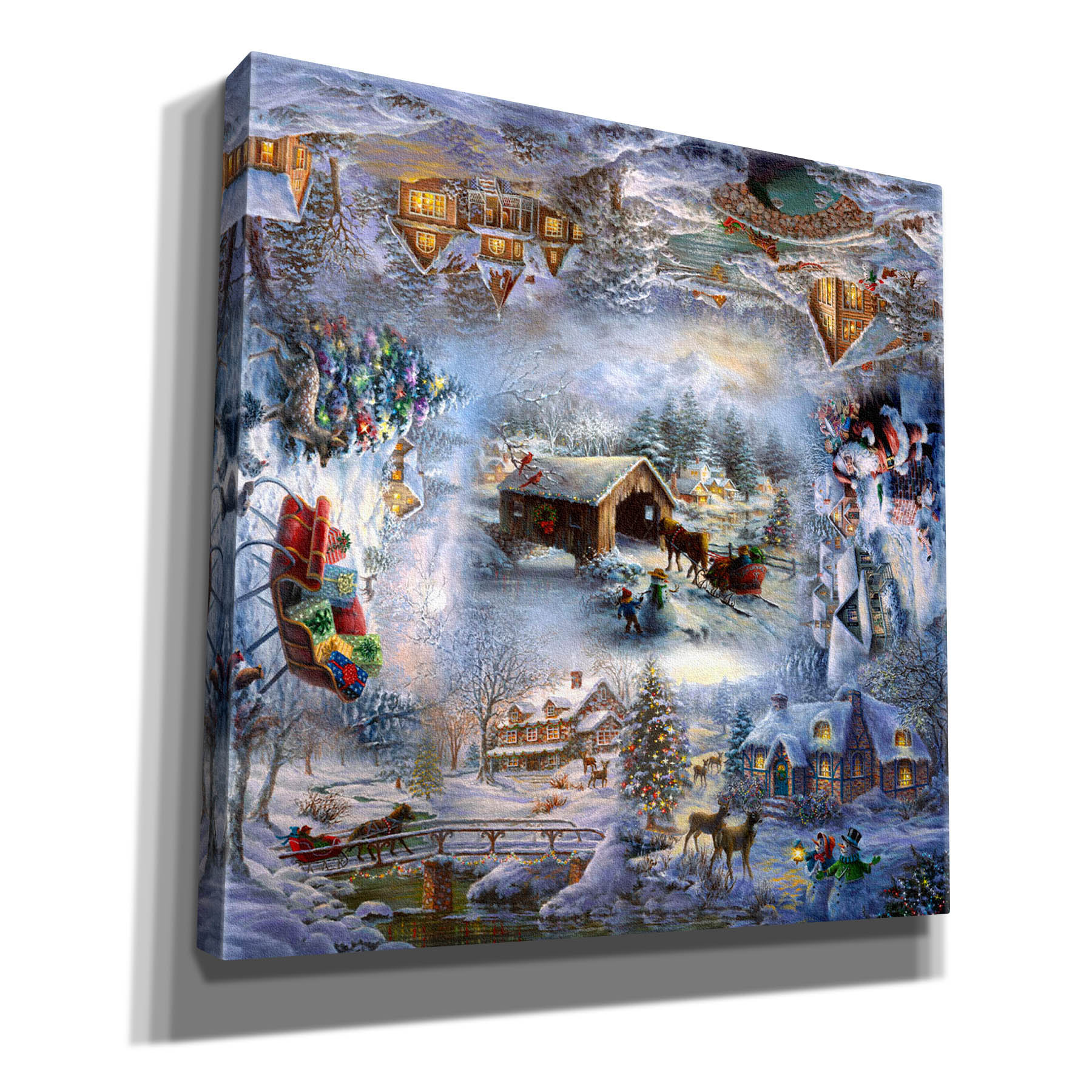 The Holiday Aisle® 'Nickys Christmas' by Nicky Boehme Canvas Wall Art | Wayfair