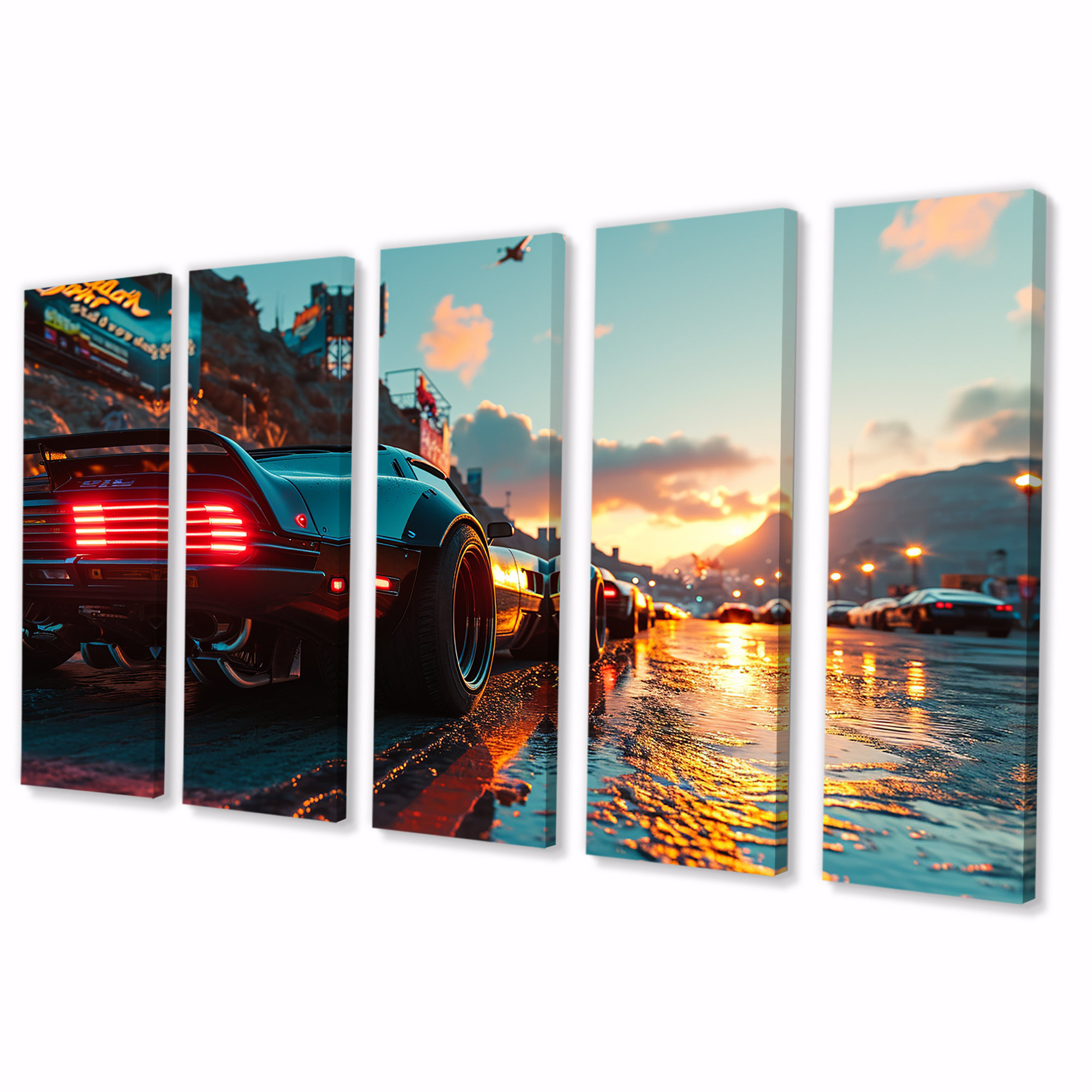 Latitude Run® High Speed Sportscar Monaco Street Race - Car Exotic Wall ...