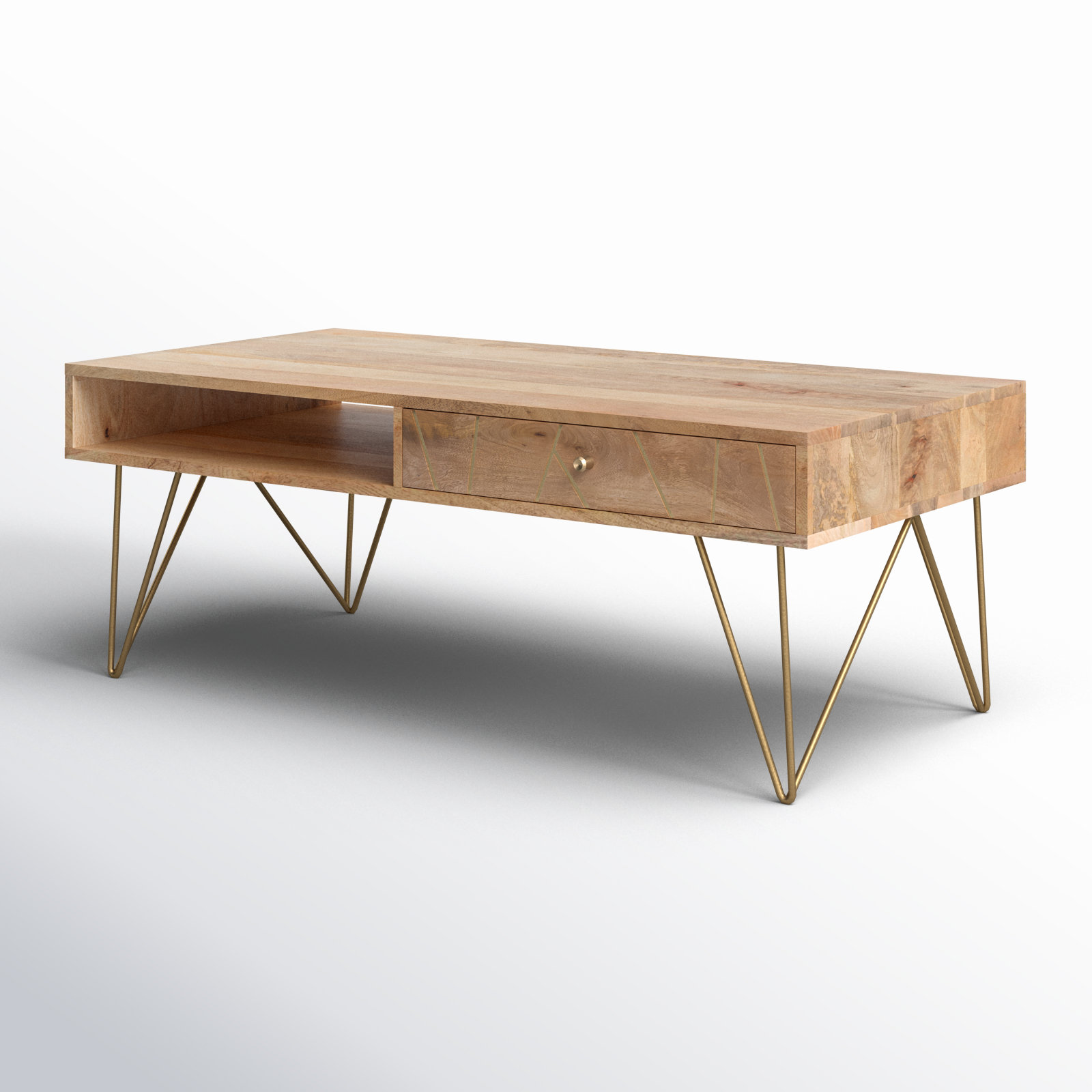 George Oliver Resch 4 Legs Coffee Table with Storage & Reviews | Wayfair