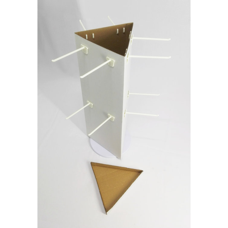 FixtureDisplays Corrugated Cardboard Socks Display Rotating Peg Hook ...