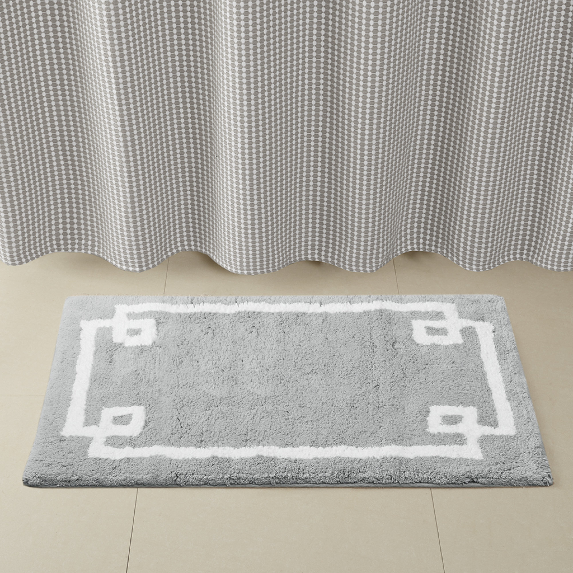 Latitude Run® Non-slip Comfort Cotton Elegance 20x30 Bath Rug | Wayfair