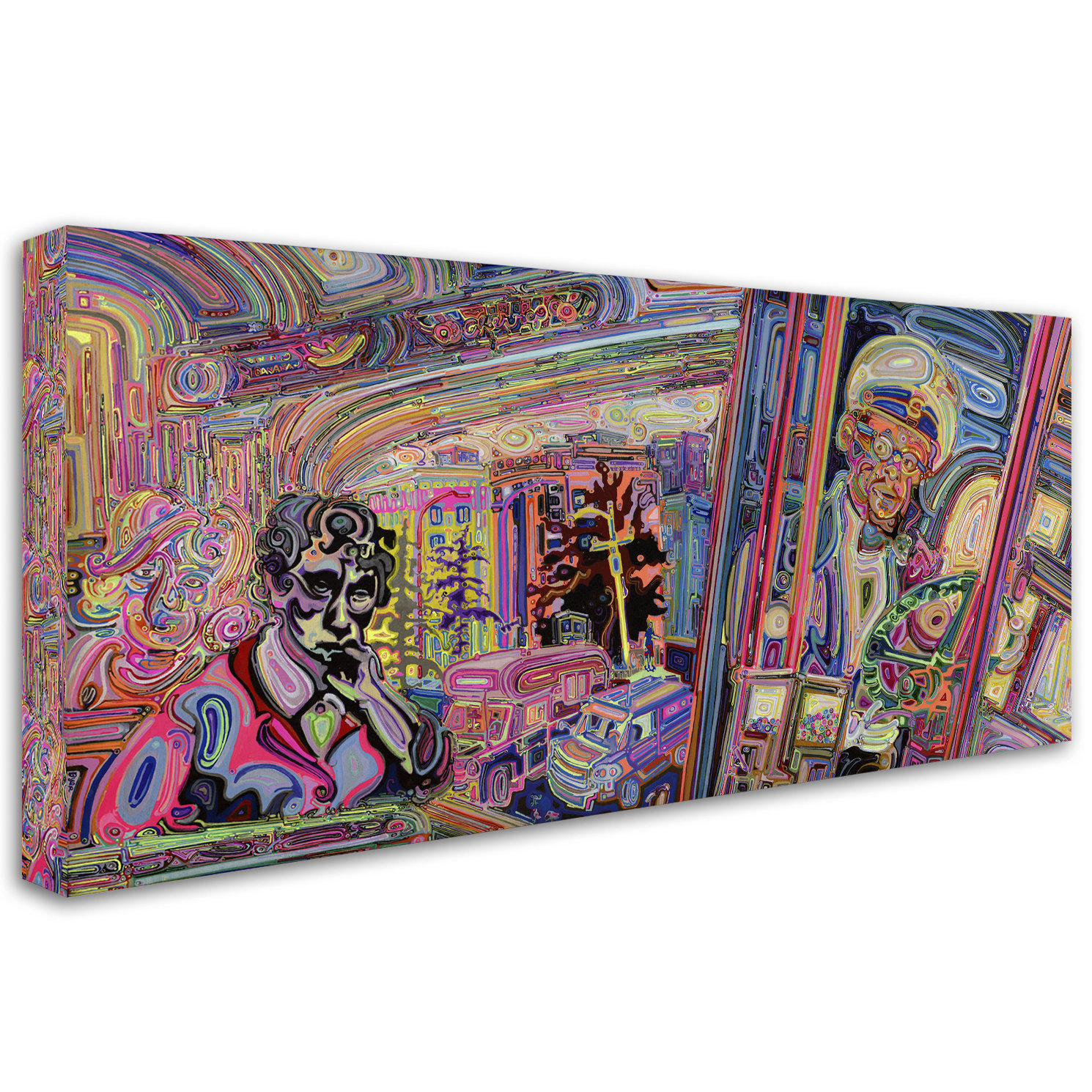 Trademark Fine Art 'The Gumball Express' Graphic Art Print on Wrapped ...