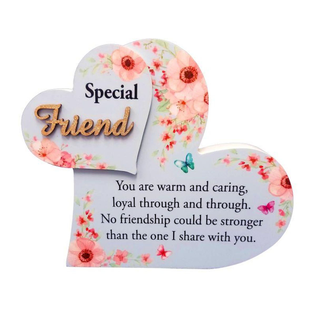 Trinx Hearts Special Friend Block Sign | Wayfair