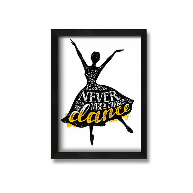 Happy Larry Never Miss a Chance to Dance - Picture Frame Typography on ...