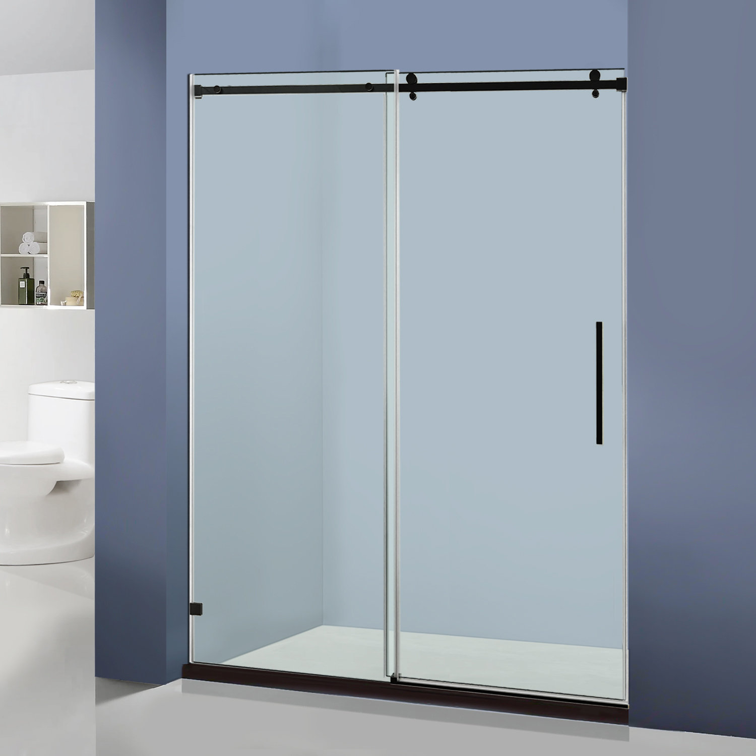 Topcraft Frameless Sliding Double Door Shower Door - Wayfair Canada