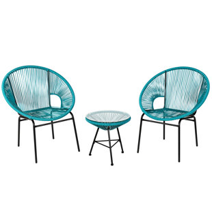 Metal Small Patio Bistro Sets You'll Love | Wayfair