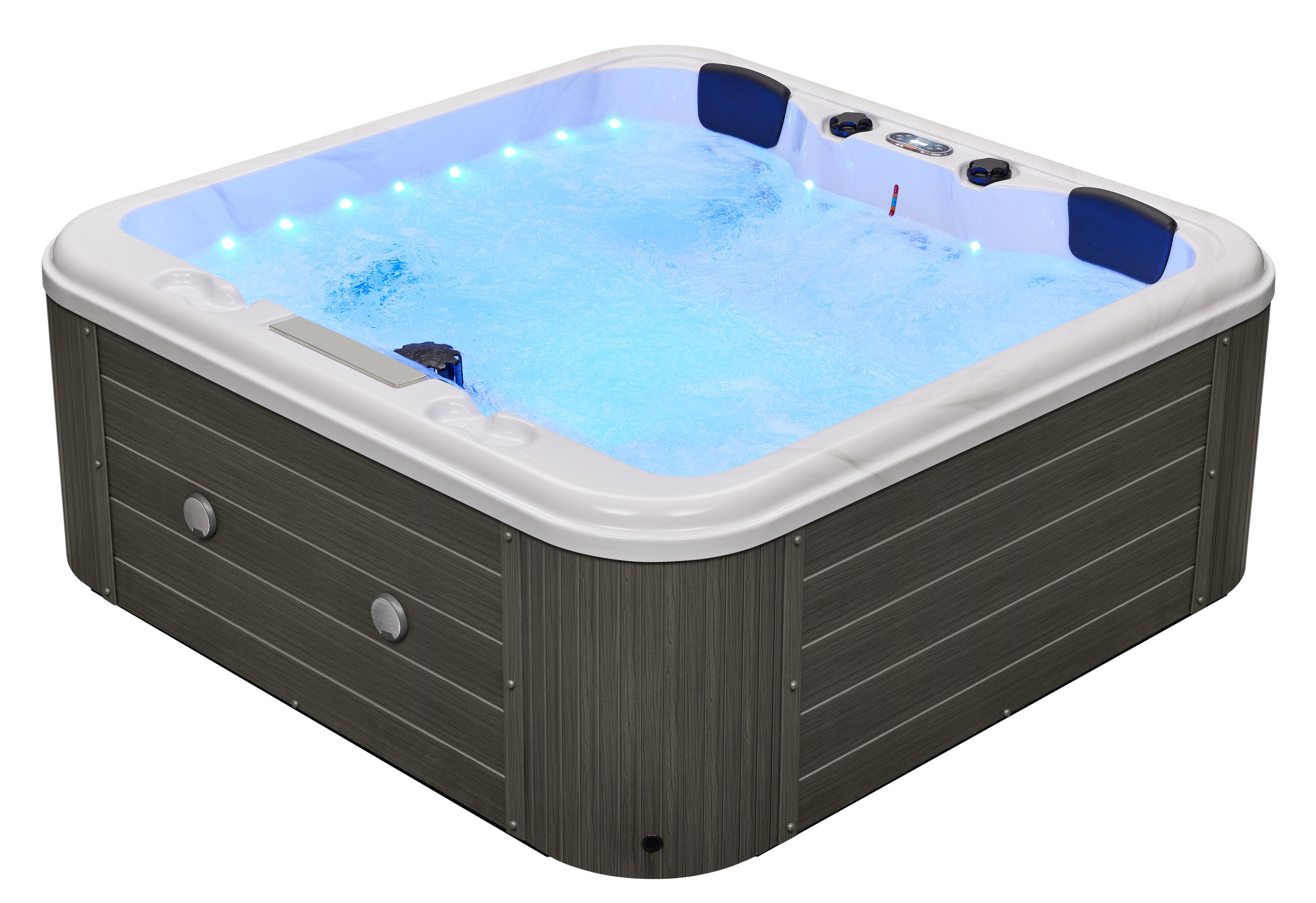 Luxury Spas 240 Volt 5 Person Social - Person 47 - Jet Acrylic Square ...