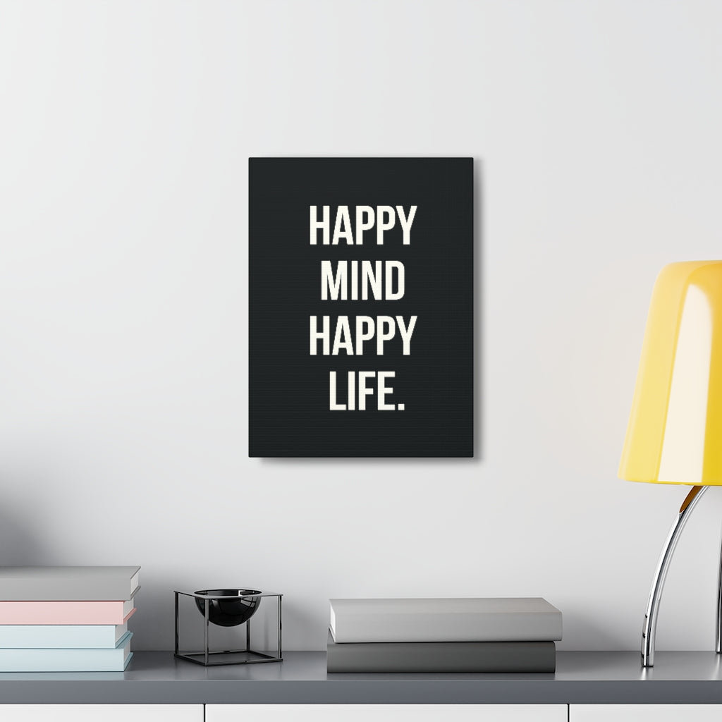 Trinx Inspirational Wall Art Happy Mind Happy Life Motivation Wall ...