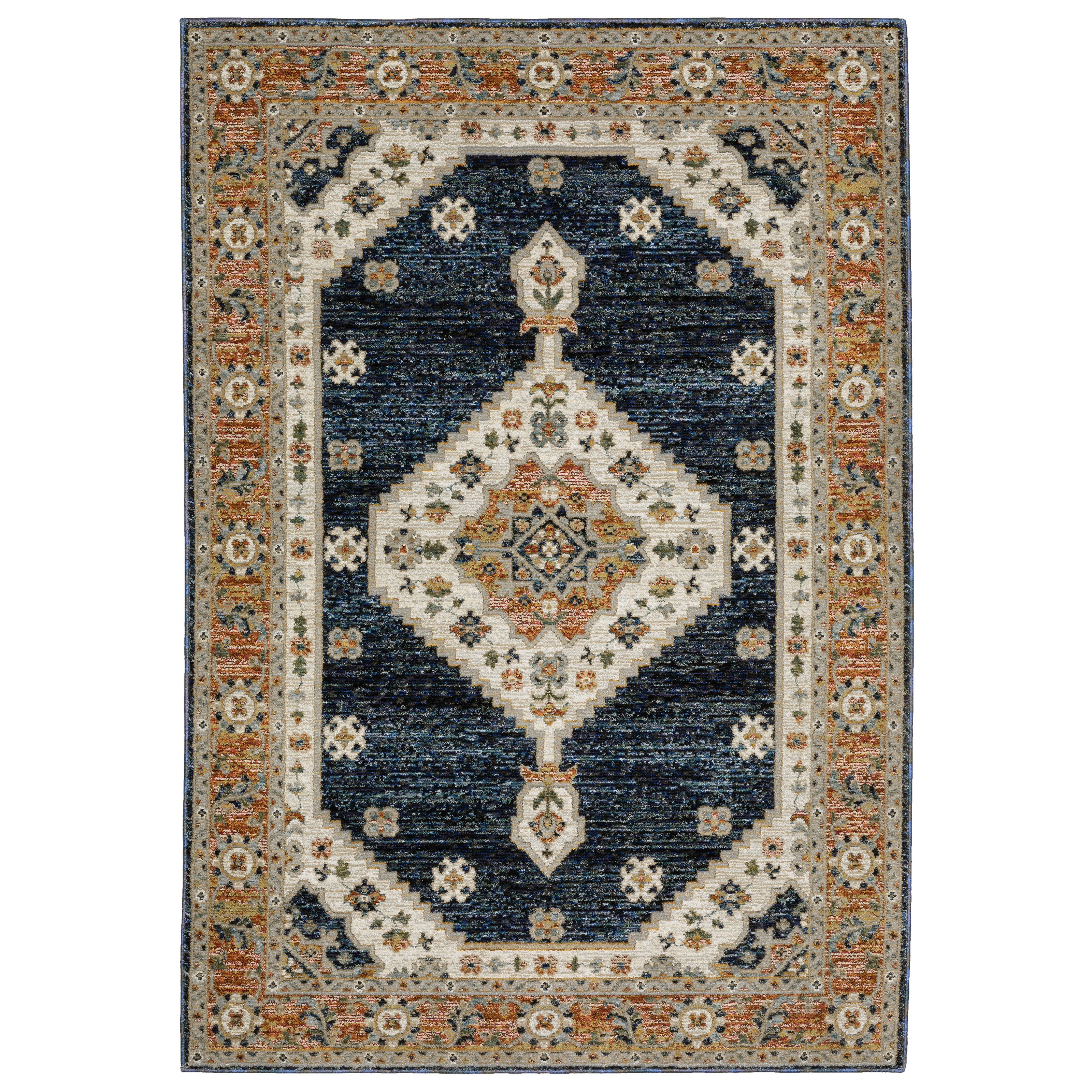Bungalow Rose Reshon Oriental Machine Woven Nylon/Polypropylene Area ...