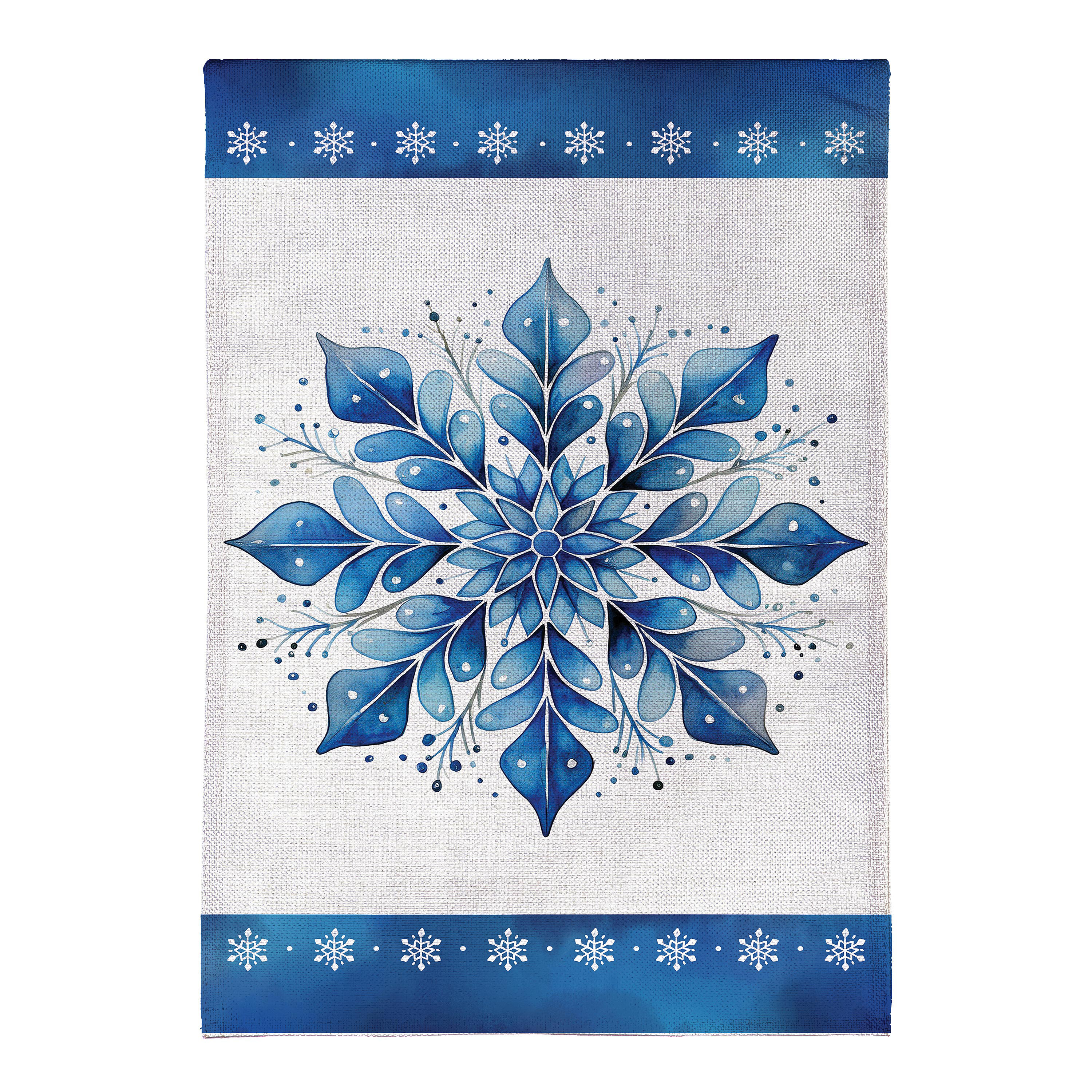 Ophelia & Co. Sparkling Snowflake Garden Flag | Wayfair