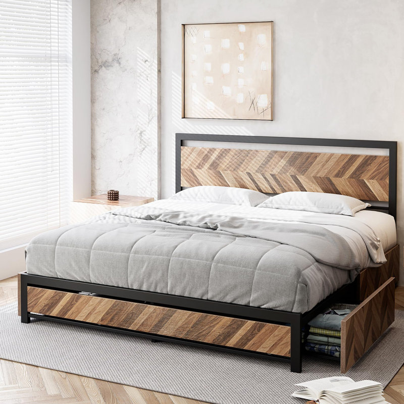 17 Stories 41.3'' Bed Frame | Wayfair