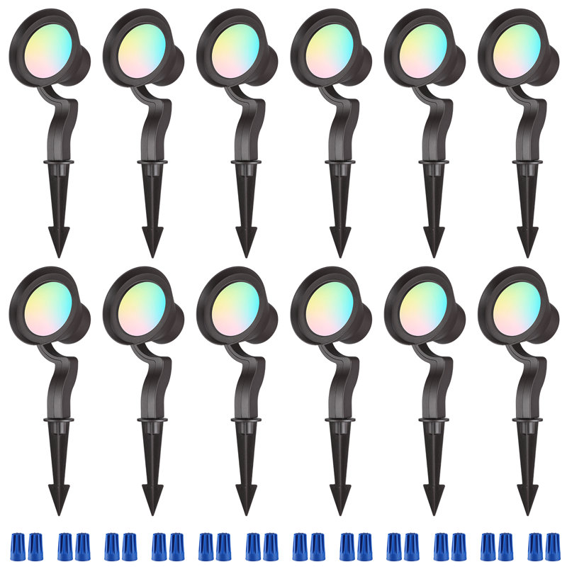 LEDVANS Low Voltage Integrated LED Metal Landscape Spotlights Color ...