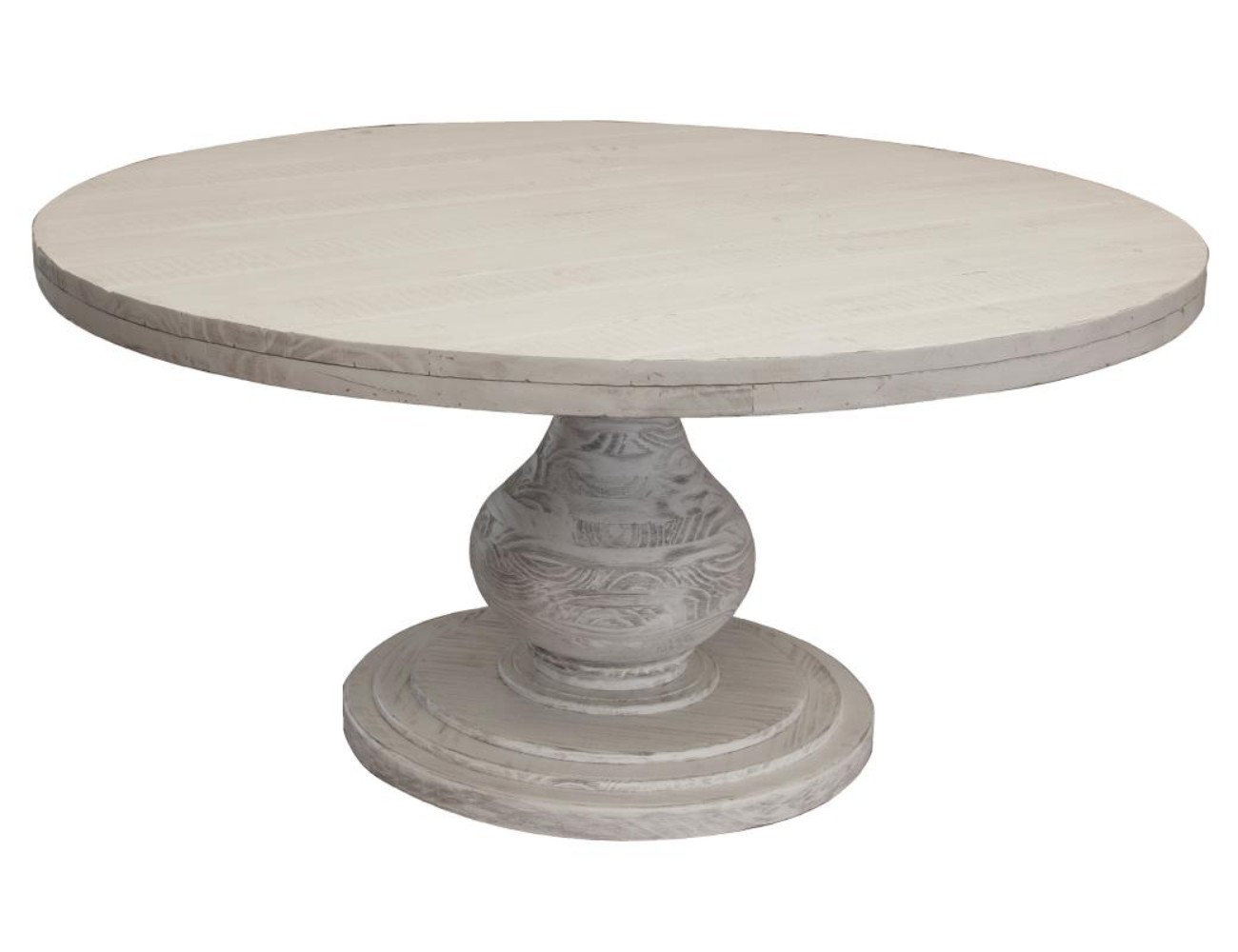 August Grove® Lina Ivory Round Table | Wayfair