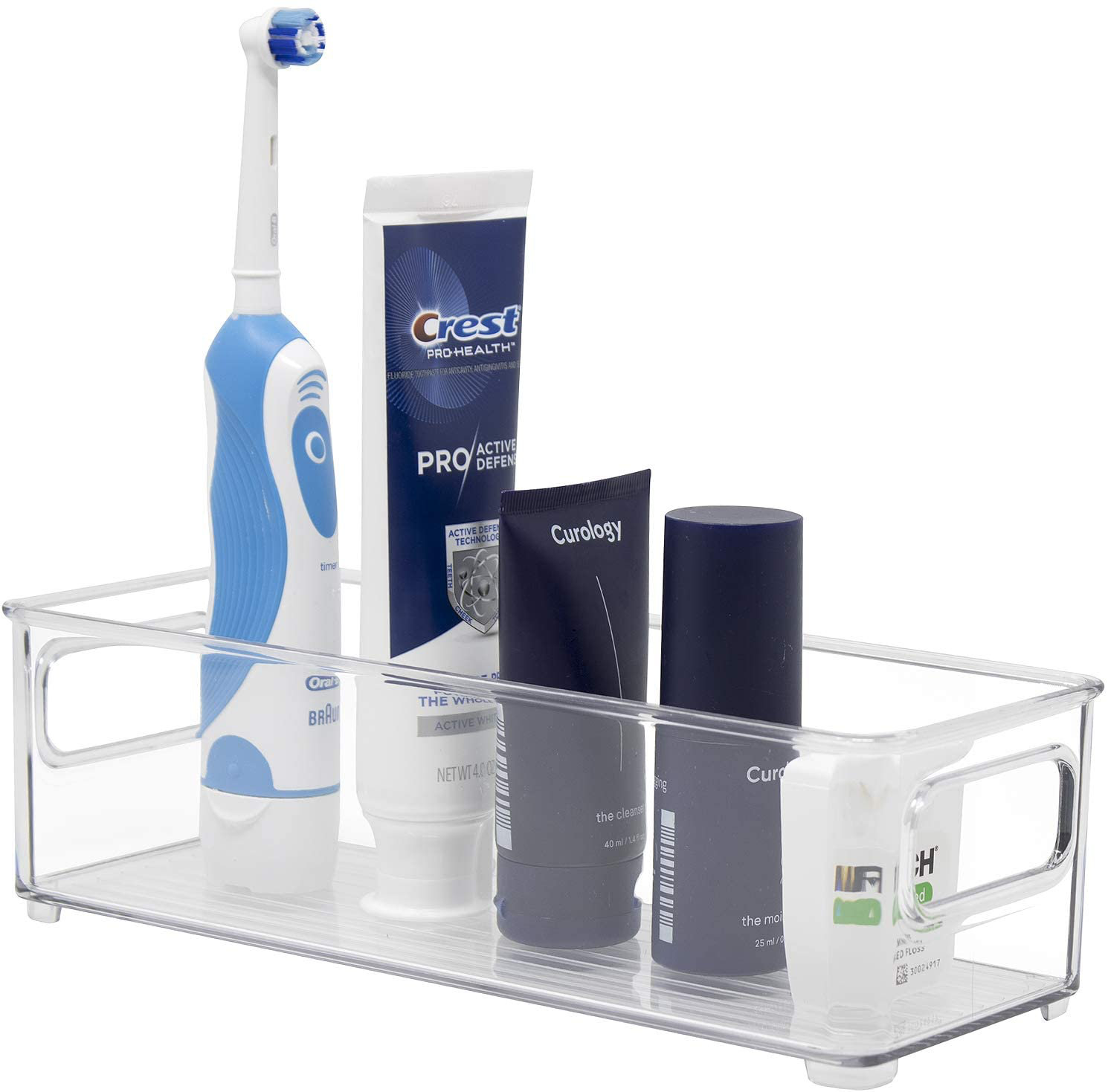 Sorbus Clear Stackable Organizer Bins, Storage Bins for Bathroom ...