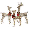 The Holiday Aisle® 3-Piece Rattan and Iron Reindeer Family Lighted ...