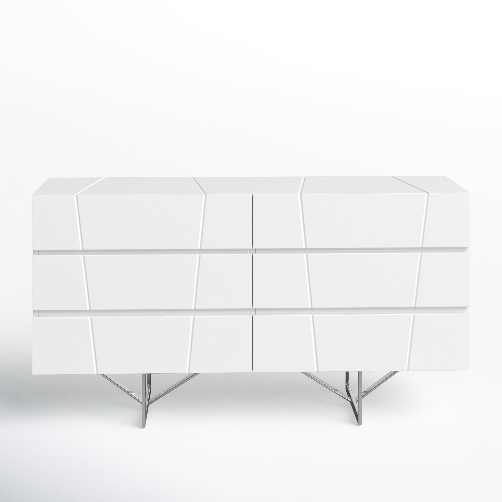 AllModern Helena Modern 6 Drawer Double Dresser & Reviews | Wayfair