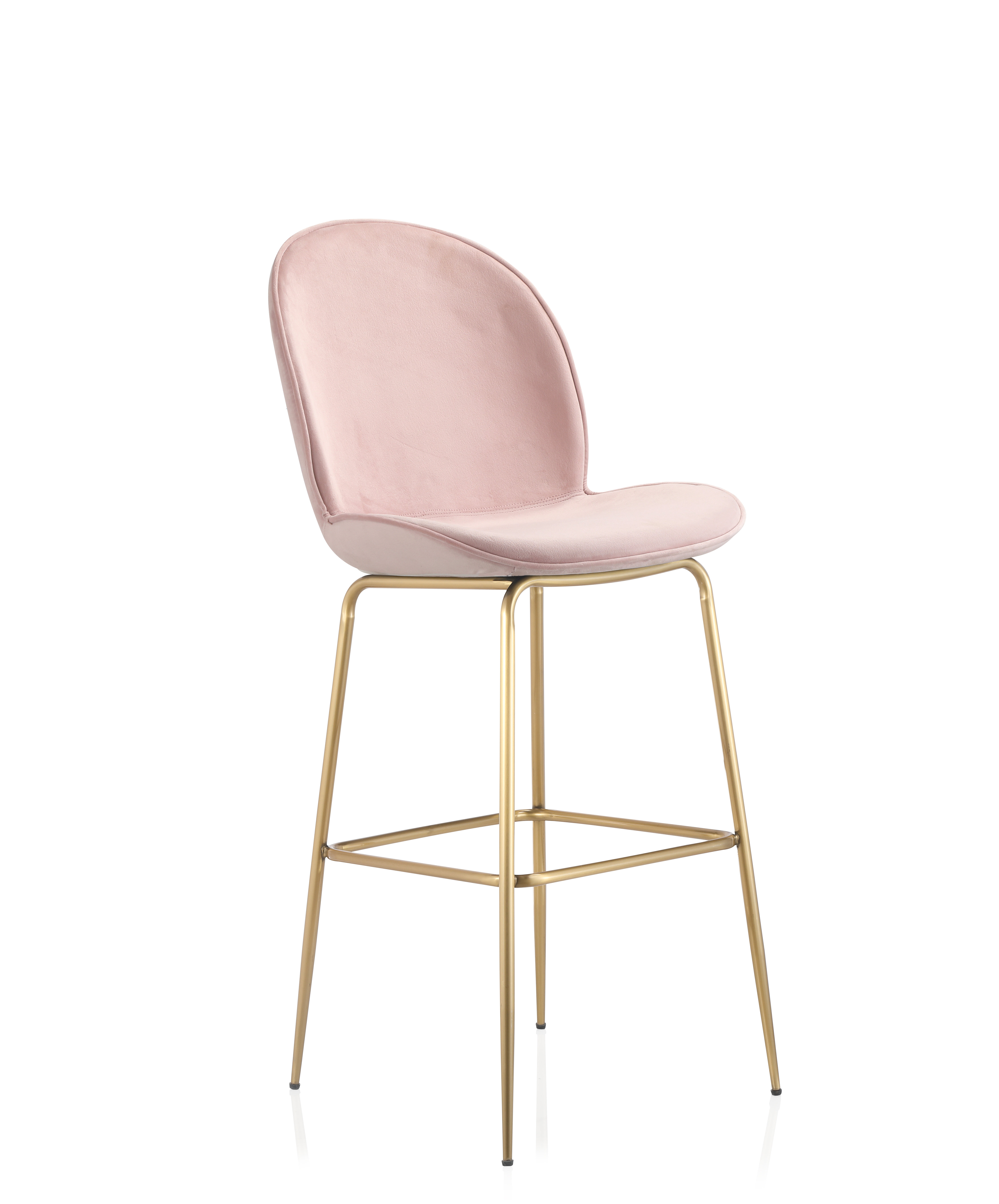 Everly Quinn Marsh Beetle Style Stool In Pink - Set Of 2 | Wayfair