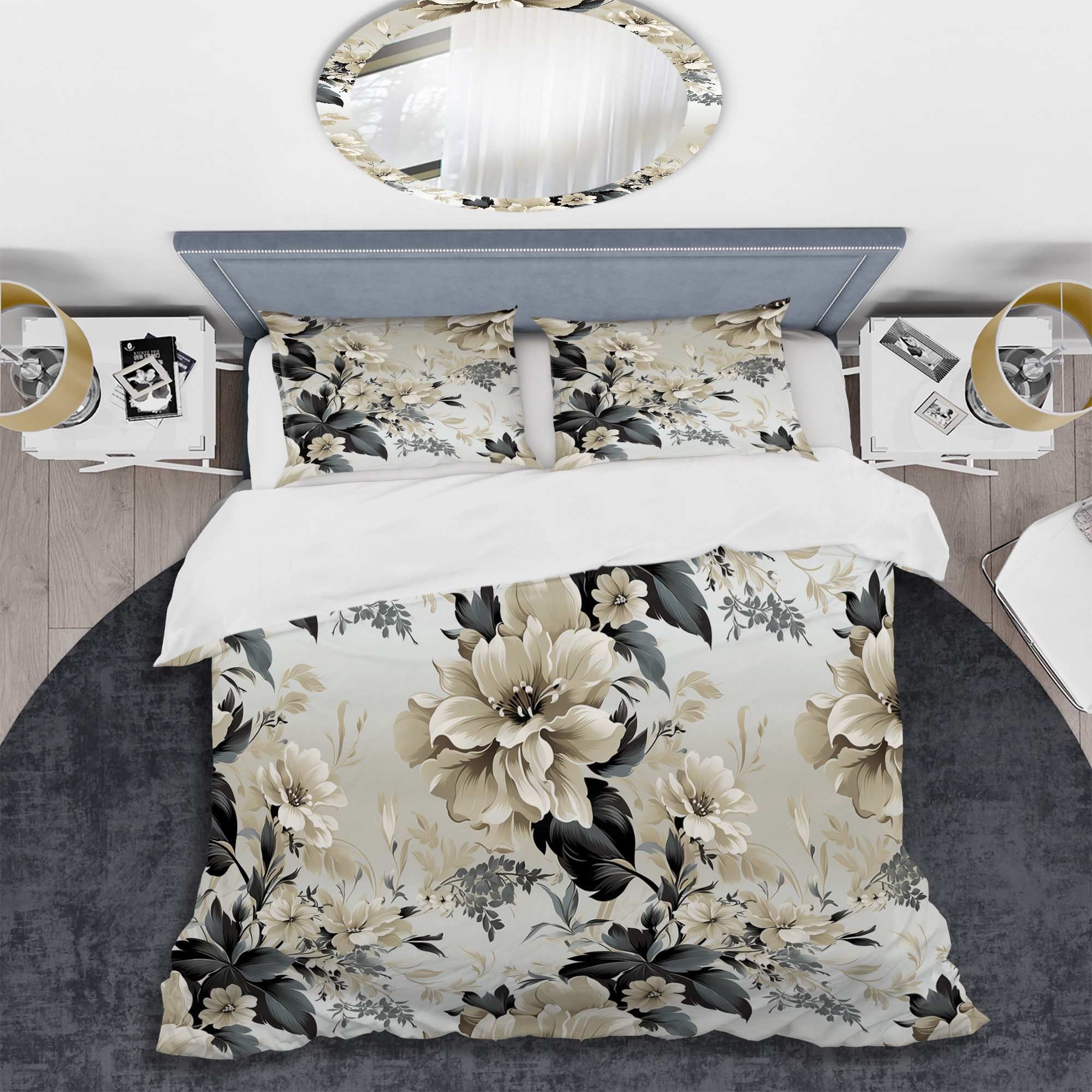 Design Art Urban Victorian Chic Victorian Pattern V Duvet Cover Set ...