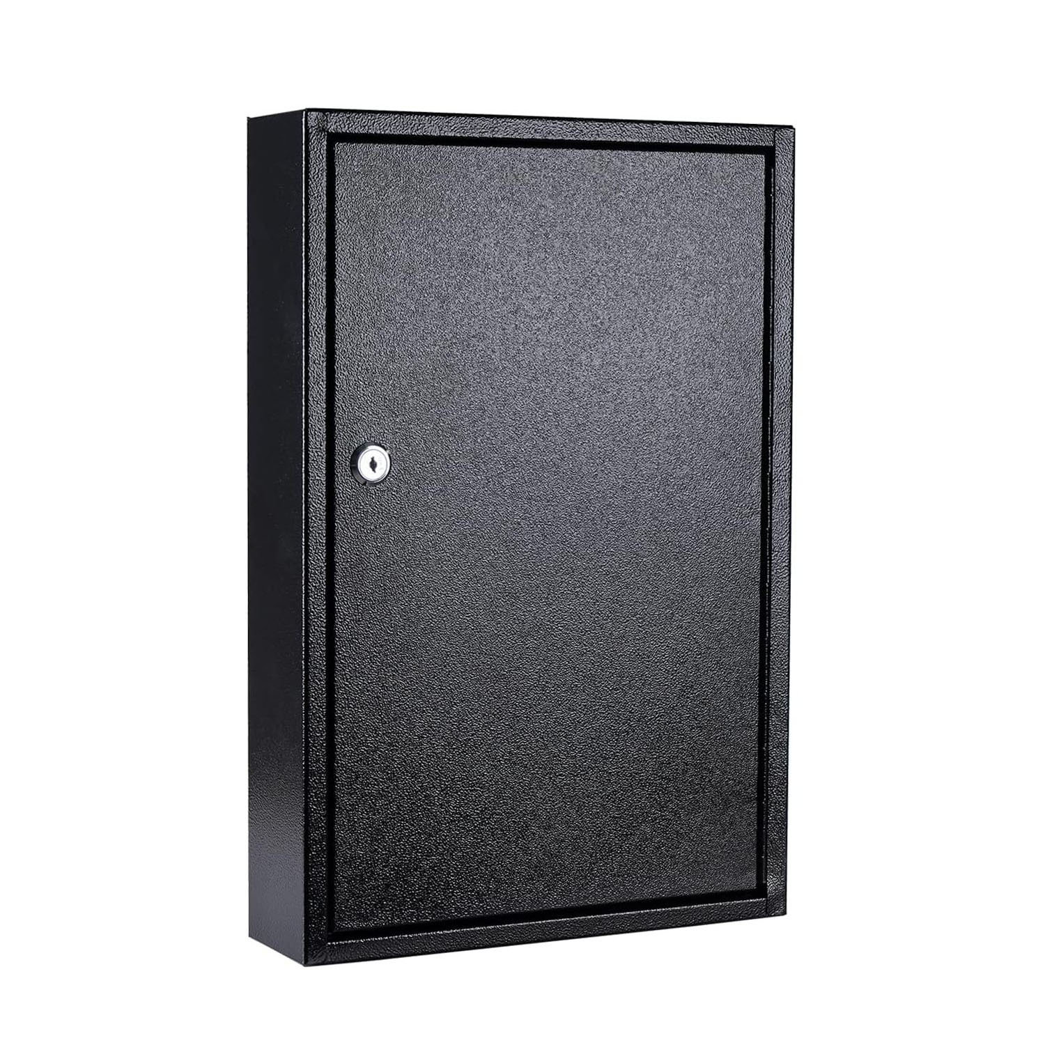 TIFONE 64-Position Black Metal Locking Key Box - Wall Mount Key Cabinet ...