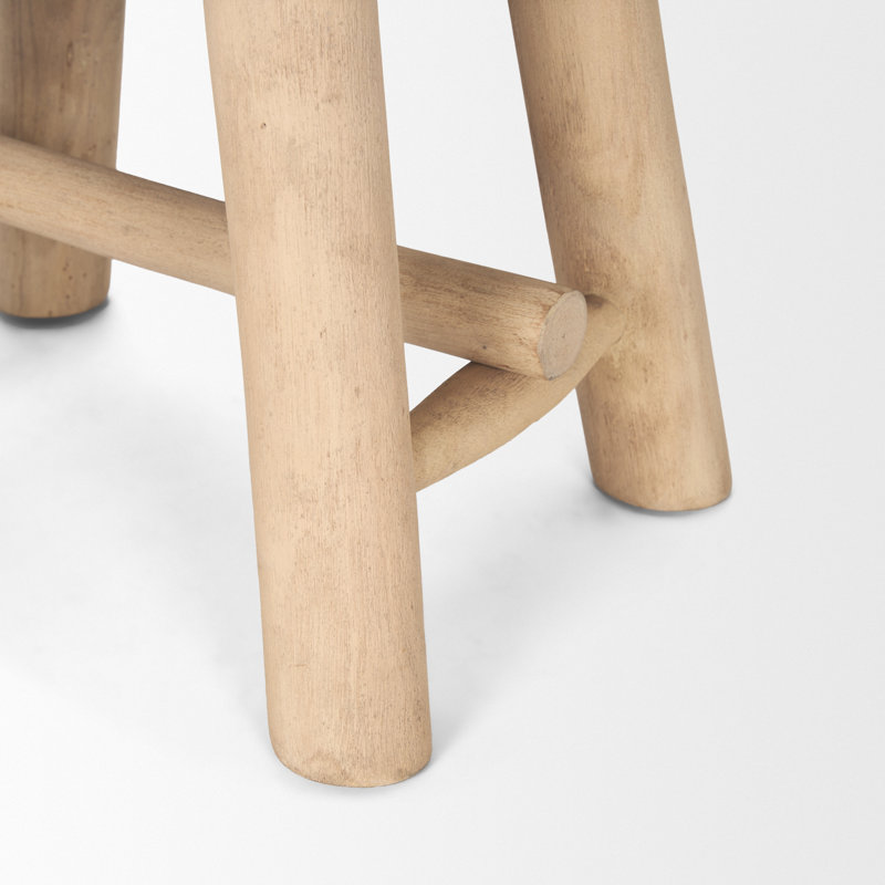 Birch Lane™ McGreggor Solid Wood Accent Stool | Wayfair