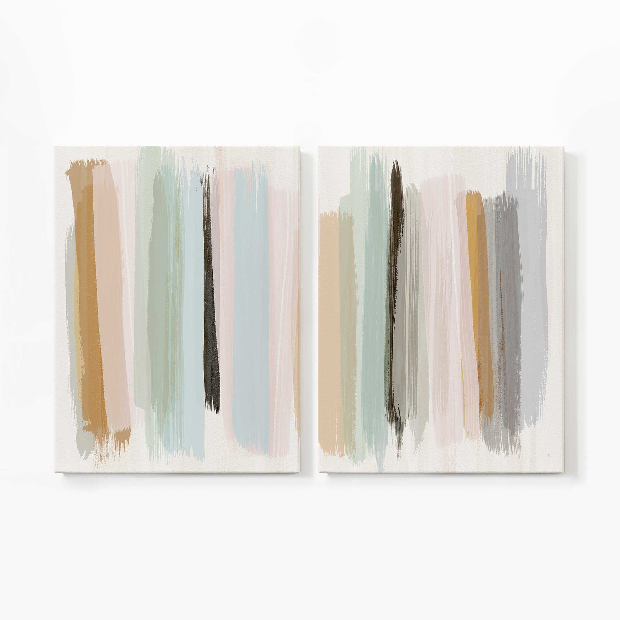 Frametolia Pastel Panache | 2 Panel Split Large Canvas Print | Wayfair