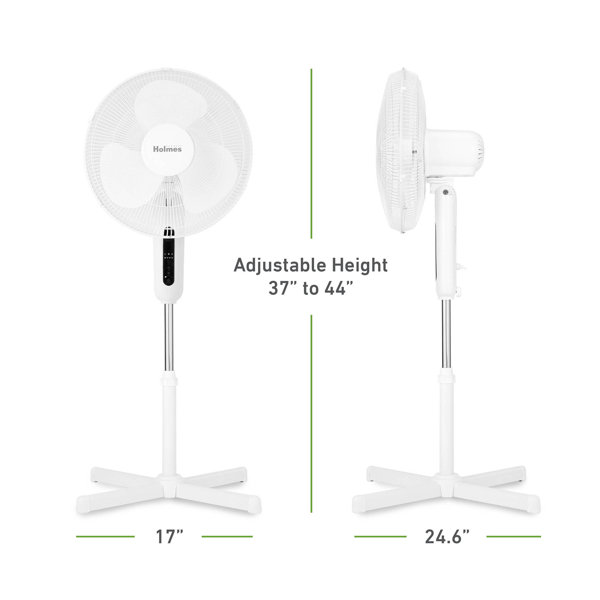 Holmes 16" Oscillating Digital Stand Fan with Capacitive Touch, 3 ...
