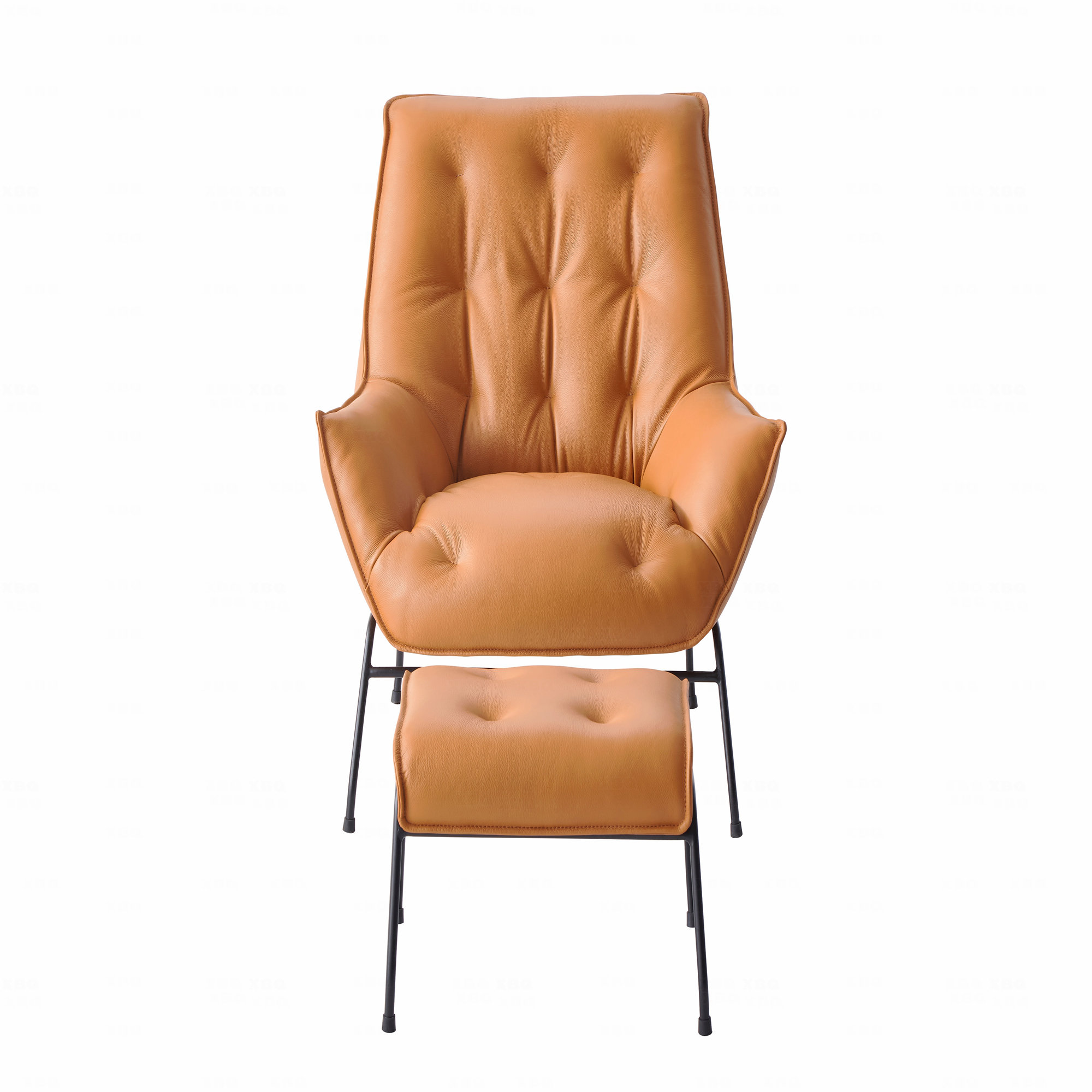 Latitude Run® Top Grain Leather Accent Chair & Ottoman | Wayfair