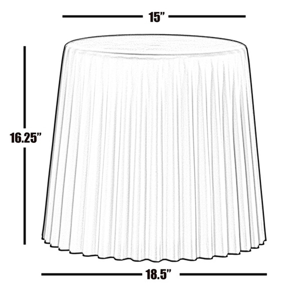 Orren Ellis 16.25" Stackable Stacking Round Shape Dining Stools Ottoman ...