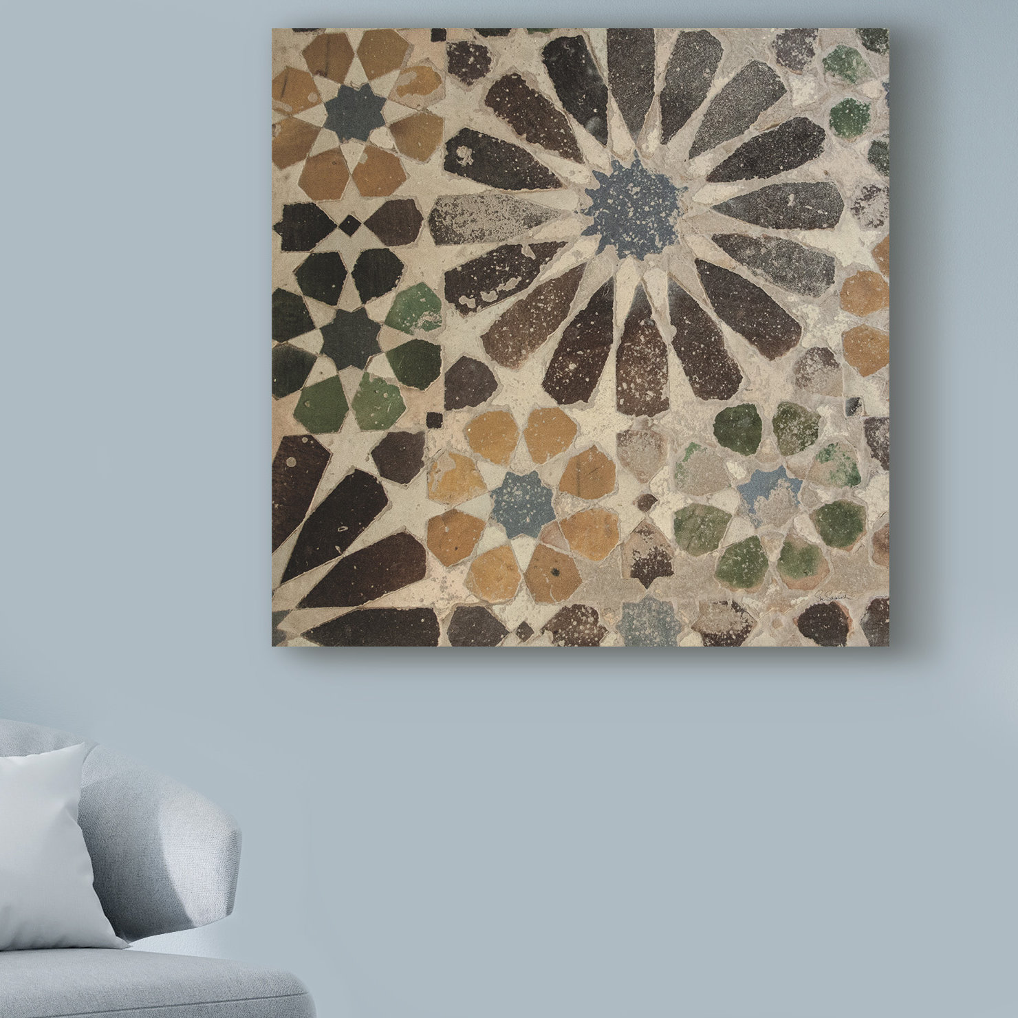 Dakota Fields 'Alhambra Tile III' Graphic Art Print on Wrapped Canvas ...