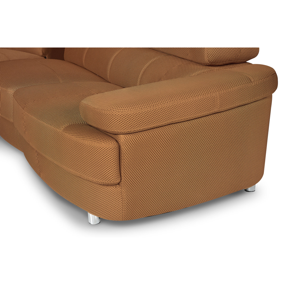 Brayden Studio Mesh Fabric Corner Sofas Upholstered Corner Sectional ...