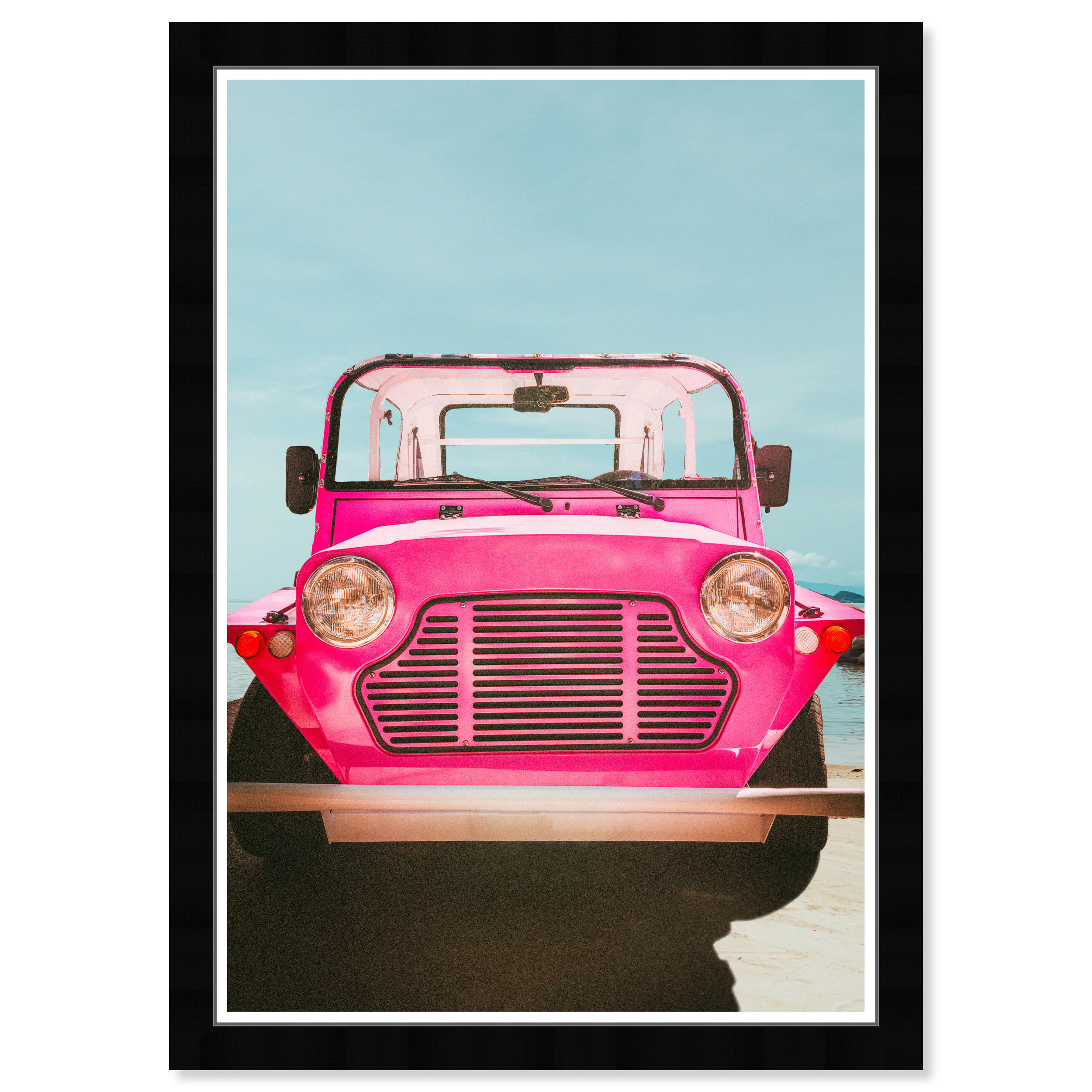 Winston Porter Transportation The Adventure Car Modern Pink Paper Wall ...