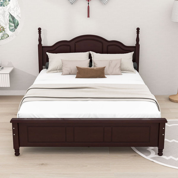 Alcott Hill® Brochan Wood Platform Bed with Headboard | Wayfair