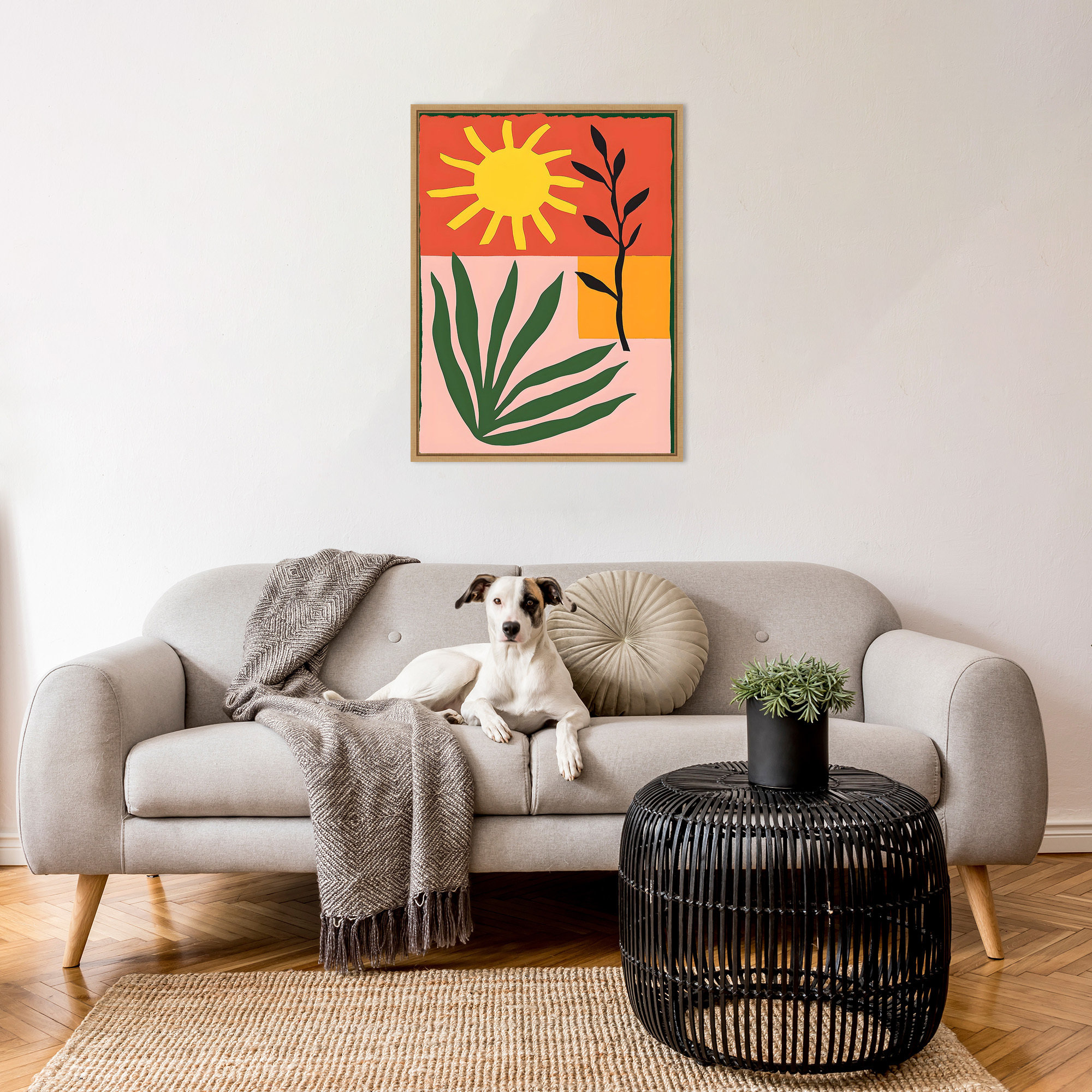 Amanti Art Bold Sol II by Walker Noble Framed Canvas Wall Art Print ...