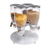 Cal-Mil Turn N Serve Platinum Rotating 3.5 Liter, 4 Canister Cereal ...