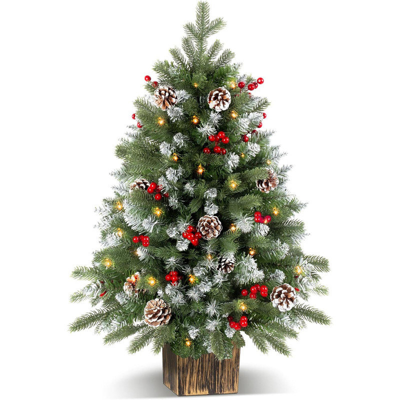 Ophelia & Co. 3ft Pre-Lit Tabletop Christmas Tree,Include 80 LED and ...