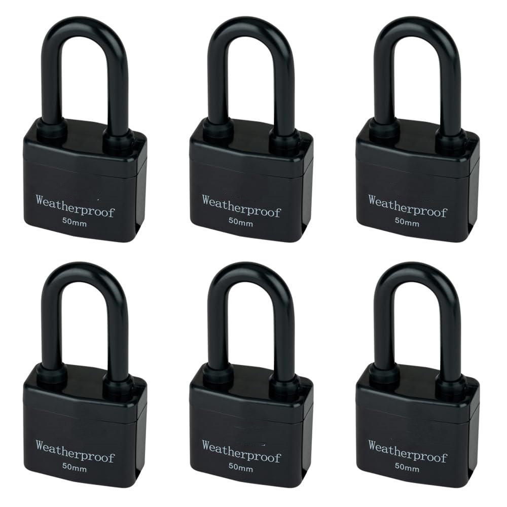 GUANGZHOUSHULIU Outdoor Waterproof Padlocks, Covered Heavy Duty ...