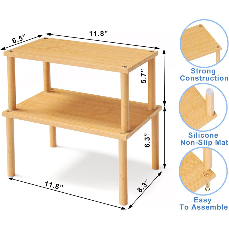 Latitude Run® Kitchen Shelves for Countertop and Cabinet | Wayfair