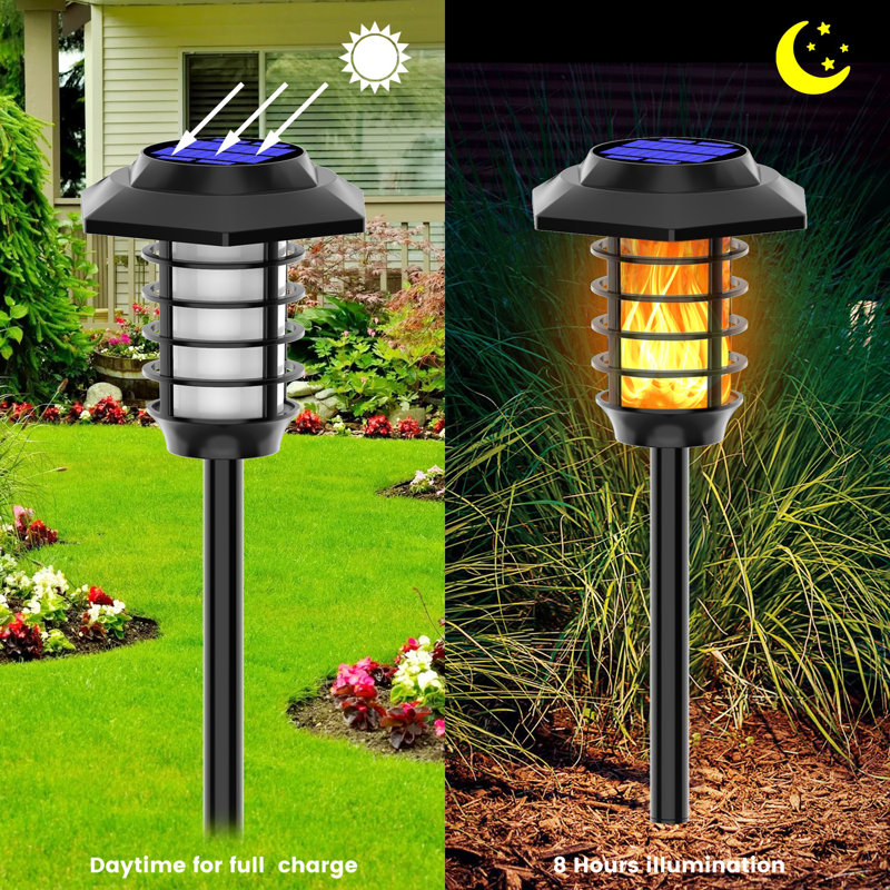 G-Well Black Low Voltage Solar Powered Integrated LED Pathway Light ...