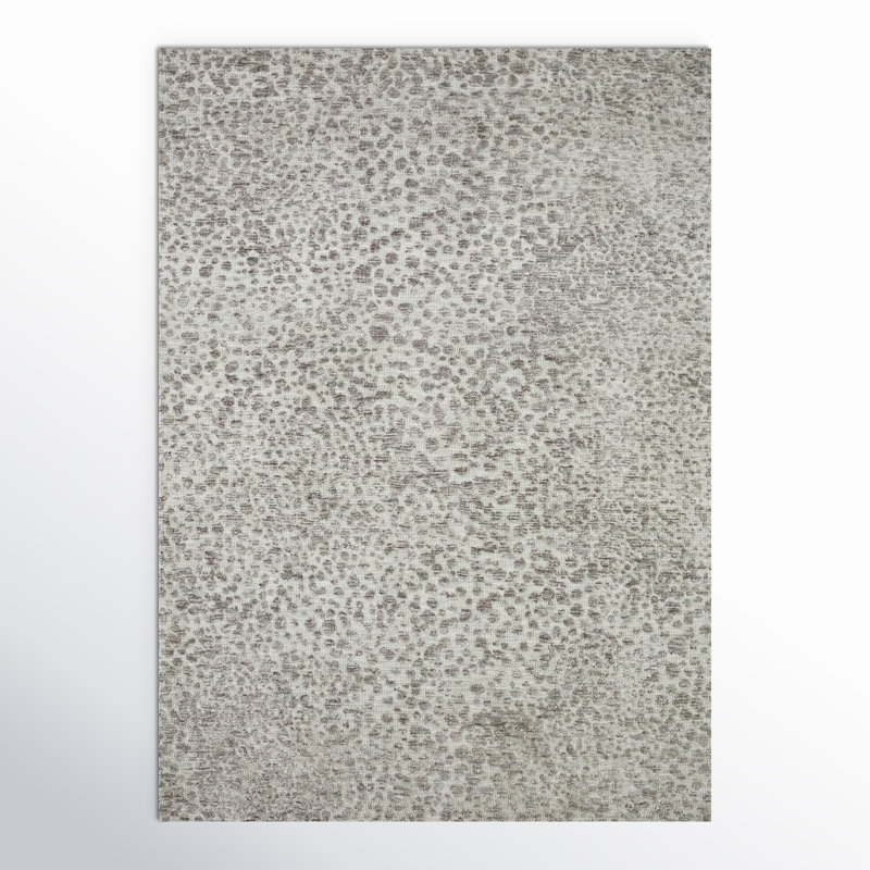 Crispin Abstract Silver/Ivory Area Rug | Joss & Main