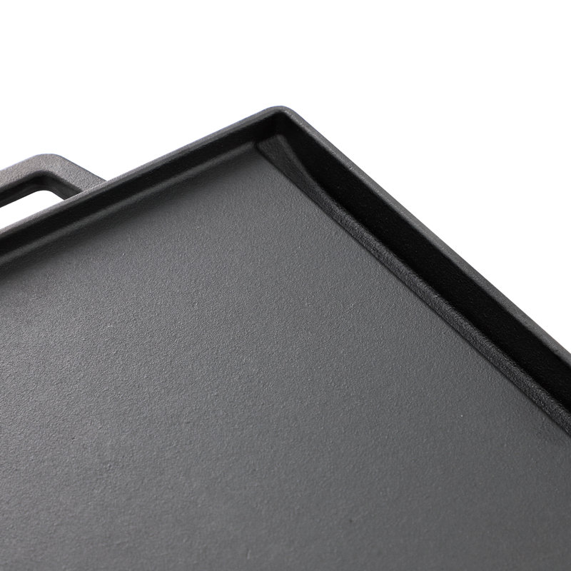 Martha Stewart 17 Inch Rectangular Preseasoned Cast Iron Reversible ...