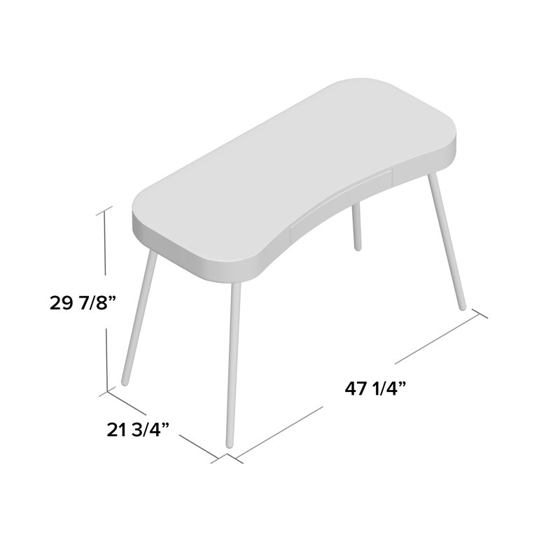 Brayden Studio Jason Oval Desk & Reviews - Wayfair Canada