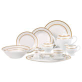 Lorren Home Trends 57 Piece Porcelain China Dinnerware Set - Service ...